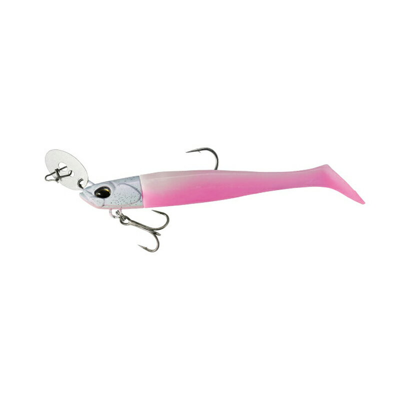 仕様表チャター×シャッドテールが生む「未体験波動！」小魚が逃げ惑うヒレの動きを再現したフィッシュテールに対して、広範囲に散った魚へも確実にアピールするシャッドテール。チャターブレードとシャッドテールの2つのアクションによる相乗効果で、アピー...