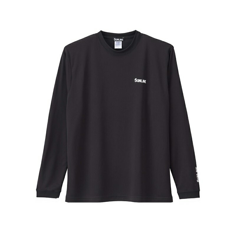 仕様表SUNLINE LONG SLEEVE DRY T-SHIRTサンライン　ロングスリーブドライTシャツ●品番：SUW-15403DLT●カラー：ブラック●サイズ：XXL●身丈(cm)：77●身幅(cm)：60●肩幅(cm)：52●袖丈...