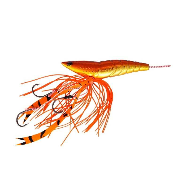 仕様表船長こだわりのカラーラインナップテンヤ×タイラバ＝海老ラバ海老ラバはテンヤとタイラバ、両方の使い方が可能なハイブリッド型のタイラバ。低速〜中速のタダ巻きではローリングを抑え、低活性でもバイトを誘発。海老ラバだけの段差孫針仕様で、活きエ...