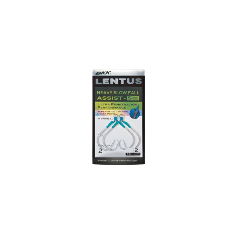 仕様表SF LENTUS S B-TINBKK SF LENTUS S B-TIN BKK　SF LENTUS S B-TIN ●SIZE:5/0●Assist Line(lb):140●QTY:2●COATING:Bright Tin●P...