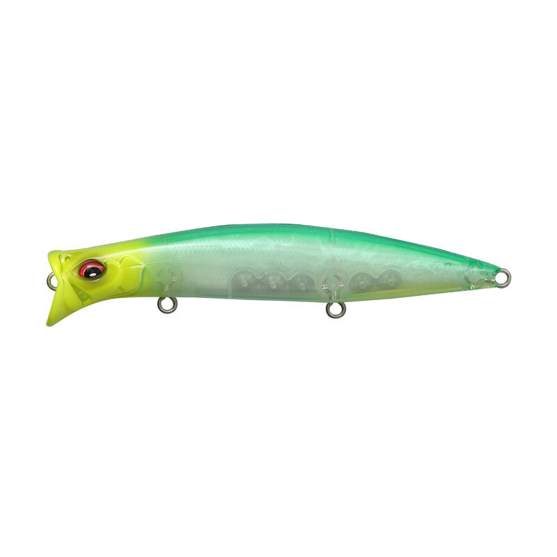 仕様表革命児、来たる。WAKE BAIT RevolutionKIRINJI 120は、ITO独自のハイドロダイナミクス「4 INTAKE 4 OUT」構造（PAT.P）を搭載したスペシャルウェイクベイト。水流加圧を増大させた大型ウォーター...