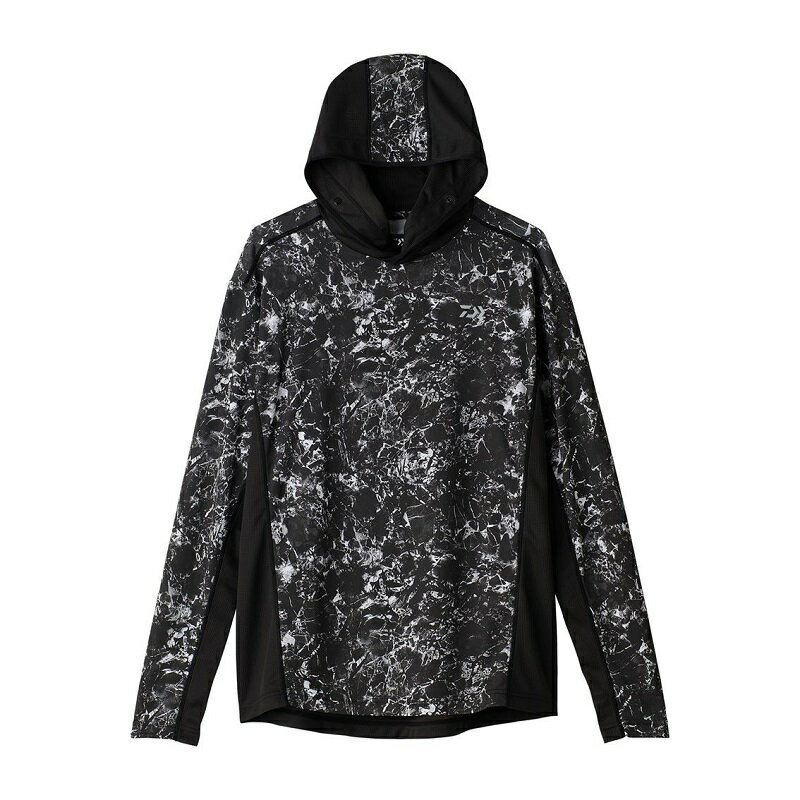 仕様表通気性に特化した真夏の定番シャツ猛暑や湿気などが与える身体へのダメージを極力低減させるために、前身頃と袖部には、ストレッチ性・UVケア・吸水速乾性のある生地を採用。フード首部、後身頃、脇下は、風通しの良いメッシュで切り替えている。フー...