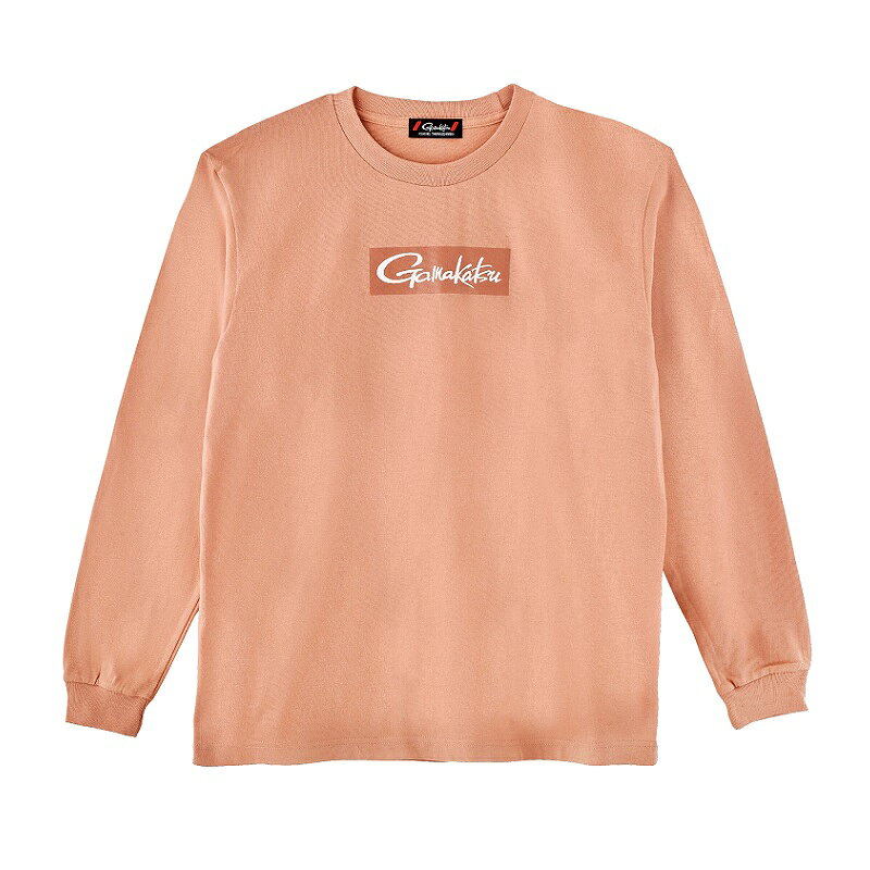 仕様表肌触りの良い綿素材を使用したロングスリーブTシャツ。インナーや日常使いにも着用できます。Gamakatsu GM3811がまかつ　ロングスリーブTシャツ(ボックスロゴ) ●品番：GM3811●カラー：ピンク●サイズ：LL●身長(cm)...