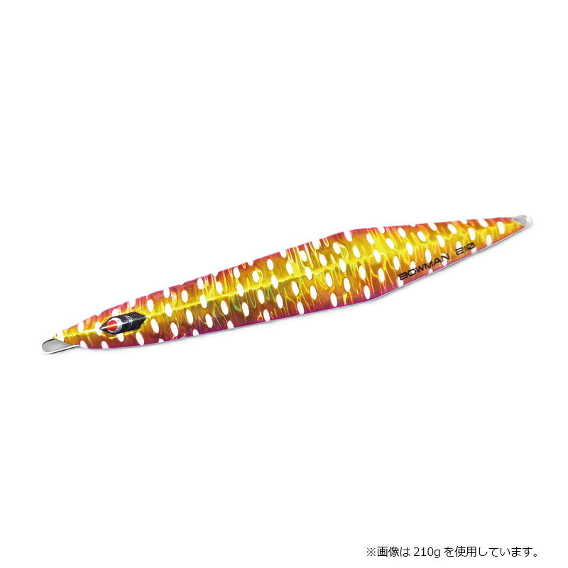 仕様表抜けの良い形状によって、ハイピッチからスローピッチとマルチに使えるオールラウンドメタルジグ。ジャーク時にはリアの厚みにより軽やかにダンシング、その姿はまるで逃げ惑うベイトを連想させます。また、センターエッジが生み出すフラッシングフォー...