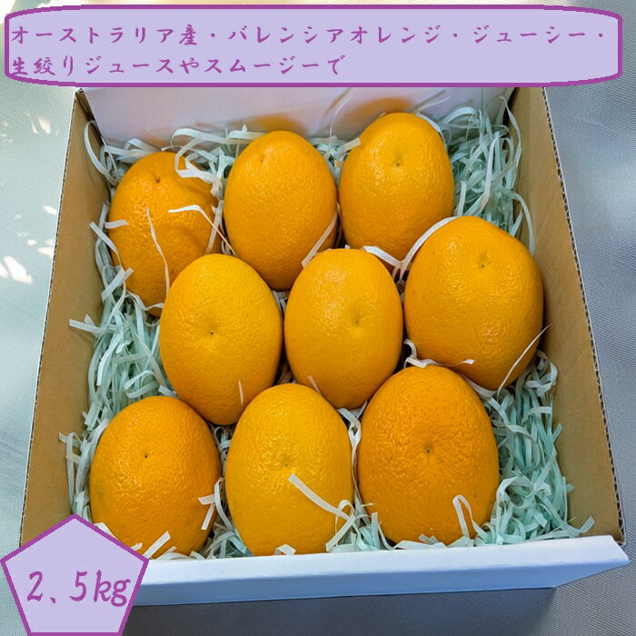 オーストラリア産のバレンシアオレンジが9個も詰まったこのセットは、朝食にぴったりの生絞りジュースを楽しむのに最適です！バレンシアオレンジは、そのジューシーさと甘さで知られており、朝の目覚めを爽やかにしてくれます。新鮮なオレンジをそのまま絞っ...