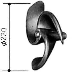 東芝PM-220B標準付属撹拌羽根当店扱いのかくはん機に取り付けるには・・・・ （純正かくはん軸（鉄）#76838011）・ または （社外品かくはん軸（鉄)S軸）・が適応します。 東芝純正羽根・軸　一覧表はこちら←クリック