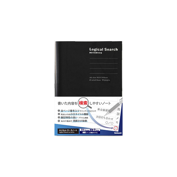 ・インデックスとページ番号で書いた情報が検索しやすい。・見出し機能付きで情報を整理し、検索しやすい。・計画方眼罫→数字入り方眼罫で時間管理しやすい・6mmB罫→ガイド入りで分割しやすい●サイズ：W105×H148×D5mm●表紙： 特殊紙・...