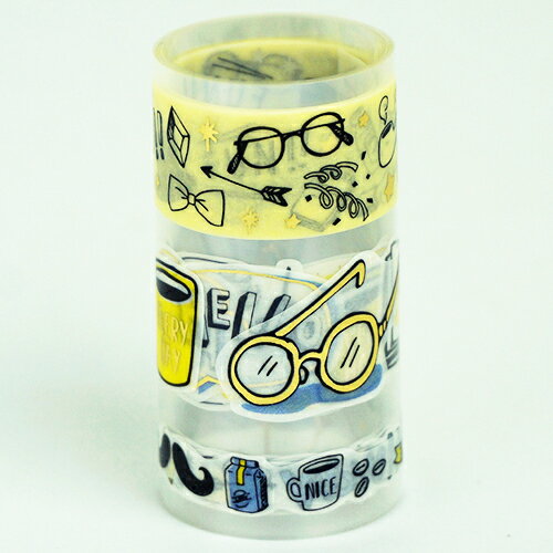 ▼ アプリインストールでクーポンGET！ダイカットシール1種類とテープ2種類がセットになったアソートシートタイプのマスキングテープ。10cmごとにミシン目が入って、手で簡単カット！便利です！【商品仕様】本体サイズ:約55mm幅×25mm直径...