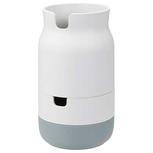 ▼ アプリインストールでクーポンGET！●本体寸法：φ85×H151mm ●本体重量：約200g ●主要材質：ABS（含タルク）／ PEフォーム（緩衝材）●構成：ペン立て×1／浅カップ×1／仕切り×1／底カップ×1●パッケージ寸法：W86×...