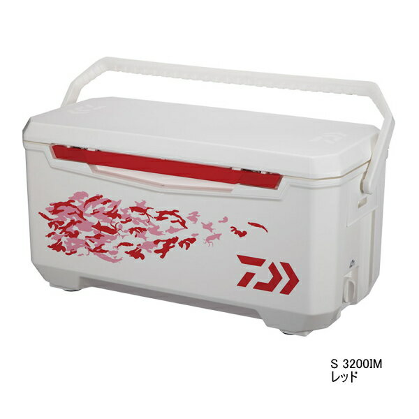 ●容量32L、ロングボディーで大型〜中型魚までスッポリ収納（内寸56.5cm）●内寸にピッタリなイカ様トレー（S）3枚を標準装備●釣ったイカや魚を鮮度良く持ち帰り可能●ダイワクーラー最軽量モデル（スチロール：4.6kg）●軽いのに座れる頑丈...