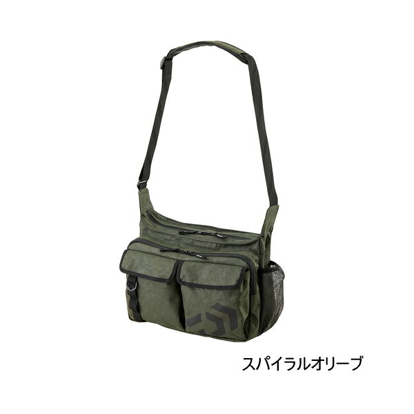 ◆メインルームに中型ボックス（26×19cm程度）を2〜3個収納可能。小物類を分けて収納できるフロントポケットと内ポケット付き。プライヤーホルダー、Dリング、ベルトループも装備。バッグ全体に水に強いPVC表面生地を使用（フレンチネイビーP、...