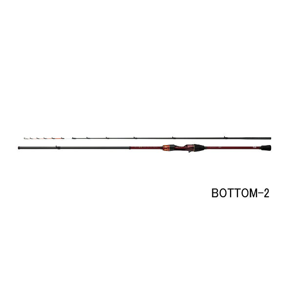◆BOTTOM-2ハイレスポンスバーサタイルモデルのBOTTOMコンセプト。携行性に優れたセンターカット2ピース仕様。非常にしなやかなSMTから、急速にパワーのある穂持につながる1354調子。カワハギ釣りの基本となる、底にオモリを置いた誘い...