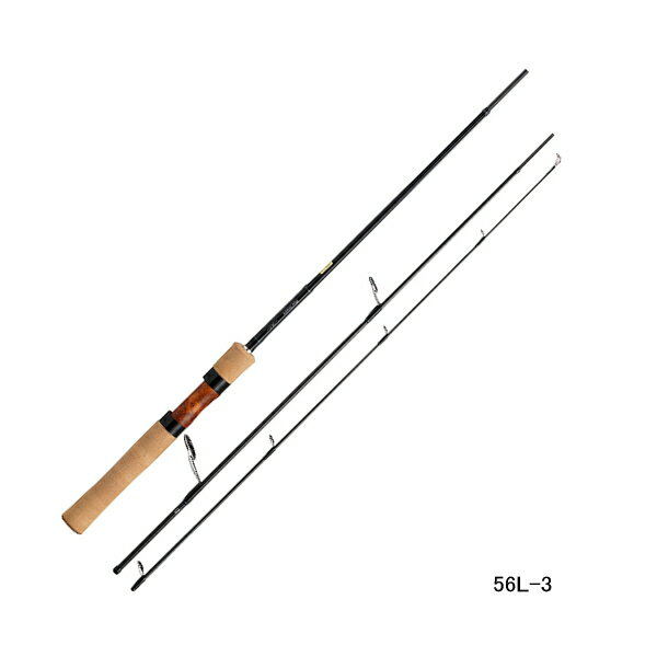 ◆56L-3渓流域から中流域まで広く対応し、ミノーを中心としたルアーの操作性を高め、流心で掛けた尺上サイズとも対峙できるモデル。《お取り寄せ》商品に関しまして、お待ち頂ける方は予約受付致します/ご連絡下さい。☆★掲載写真は参考掲載です！★☆...