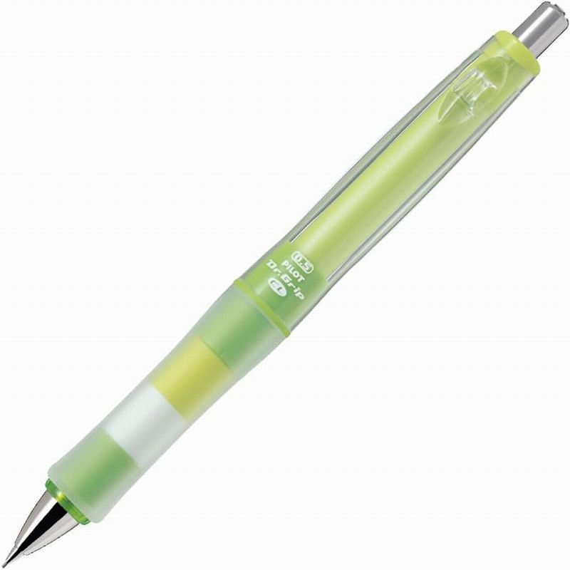 グリップが3つに分かれて組替え自由！ ボーダー柄のグリップを採用した楽しいドクターグリップです。 3つに分かれたカラフルな内グリップを、組み替えたり交換したりして、お気に入りの組合せを楽しめるドクターグリップです。 振るだけで芯が出るフレフ...
