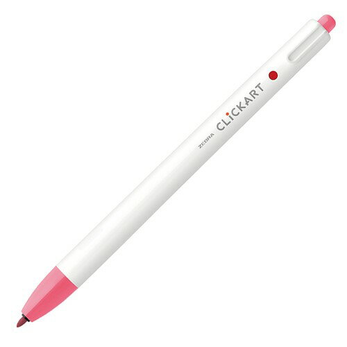 ゼブラのノック式水性カラーペン、「クリッカート」 クリッカートは「キャップない」・「乾かない」・「色キレイ」がセールスポイント。 イラスト書きに！勉強ノートに！教科毎に色分けして見やすいノートに。 空気中の水分を吸収する新インク「モイストキ...