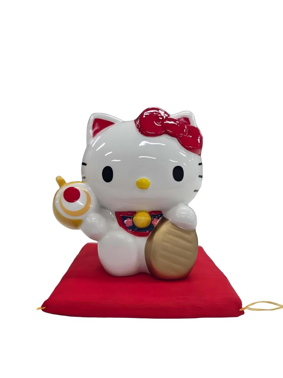 商品情報サイズ10.9 x 7.6 x 11.7 cm材質陶器貯金箱/福招きハローキティ ハローキティ 貯金箱 5
