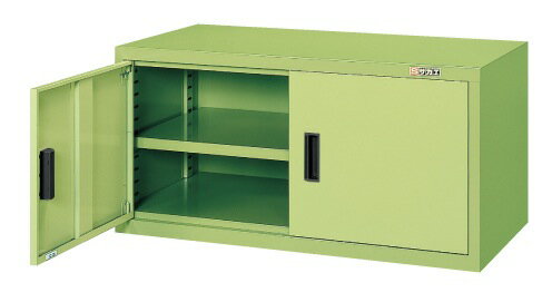 合理的な組み合わせで収納効率が更にアップ！！　統一された寸法（間口、奥行、高さ）によりレイアウトが自由自在！●外寸：W900×D450×H440mm●内寸：W800×D425×H345mm●カラー：サカエグリーン●質量：21kg●セット内容...