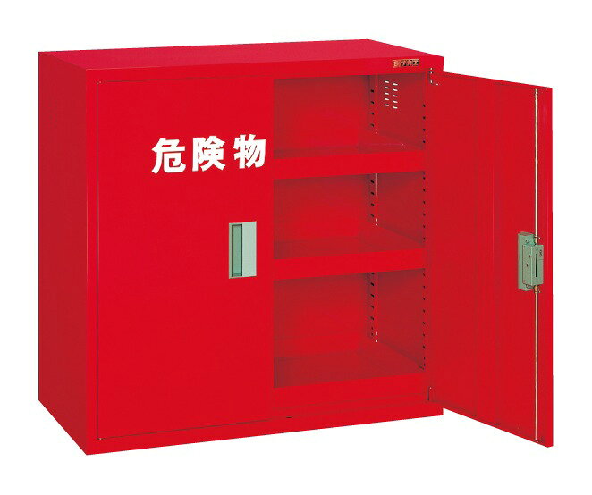 赤色で何処に設置しても目立ちます●外寸：W900×D450×H880mm●内寸：W850×D420×H800mm●カラー：レッド●質量：53kg●通気孔付●棚板寸法：W845×D400×H48mm●セット内容（付属品）：棚板3枚付（30mm...