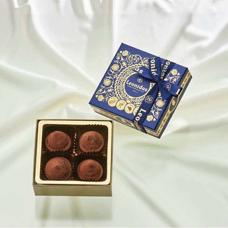 ノアール(ダークトリュフ)2粒、ナチュール(ミルクトリュフ)2粒の計4粒入ったなめらかなガナッシュが人気のトリュフアソートです［内容］チョコレート×4個［賞味・消費期限］2026年3月31日［箱サイズ］10×10.6×3.7cm