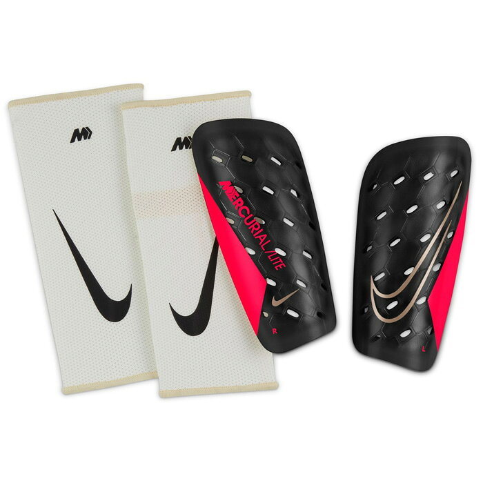 メーカー：ナイキ (NIKE)品名：マーキュリアル ライト品番：DN3611-014■素材スリーブ：ポリエステル65%、ラバー19%、スパンデックス16%シェル：Kレジン72%、EVA 28%■カラーブラック/ブライトクリムゾン/ブラー■サ...
