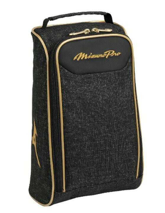 モデル MIZUNO シューズケース 【1FJKD906】 商品価格 4,620円(税込) サイズ・カラー ●サイズ：L21×W12×H33cm ●カラー ・ブラック杢(09) 特徴 ●素材：ポリエステル（裏加工PVC）、合成皮革（PVC）...