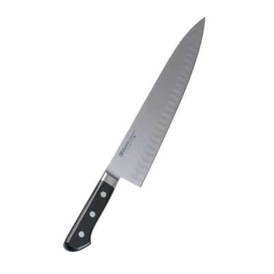 商品の詳細 サイズ 全長435mm 背厚2.6mm 質量 325gミソノ 牛刀サーモン 30cm 両刃 565 AMS-D4 おすすめ ミソノ 牛刀 モリブデン鋼なので錆びずらく衛生的です。
