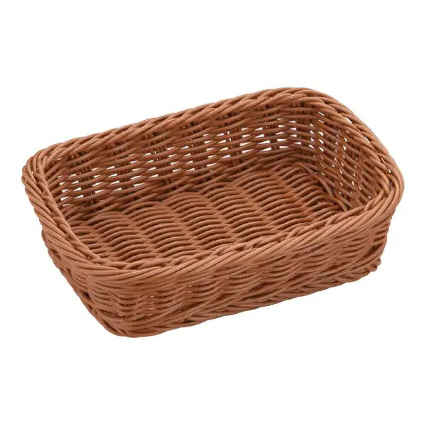 商品の詳細 サイズ 外寸:約250×170×H60mm 底内寸:約200×125mm 耐熱温度 120度 材質 ポリプロピレンWL 樹脂バスケット 角型 茶 91-075B 角型バスケット 25cm 角型バスケット パンバスケット ベーカリ...