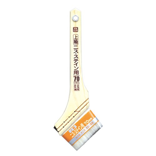 ●サイズ:70mm●毛材質:山羊毛・化繊●用途:上級ニス・ステイン用