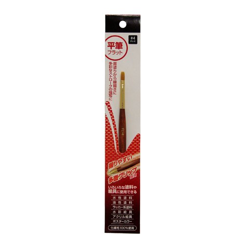 ●規格:#4●軸長:約15cm●毛巾:5mm●毛丈:10mm●用途:面塗りから線描きに、多彩なストロークの描写に