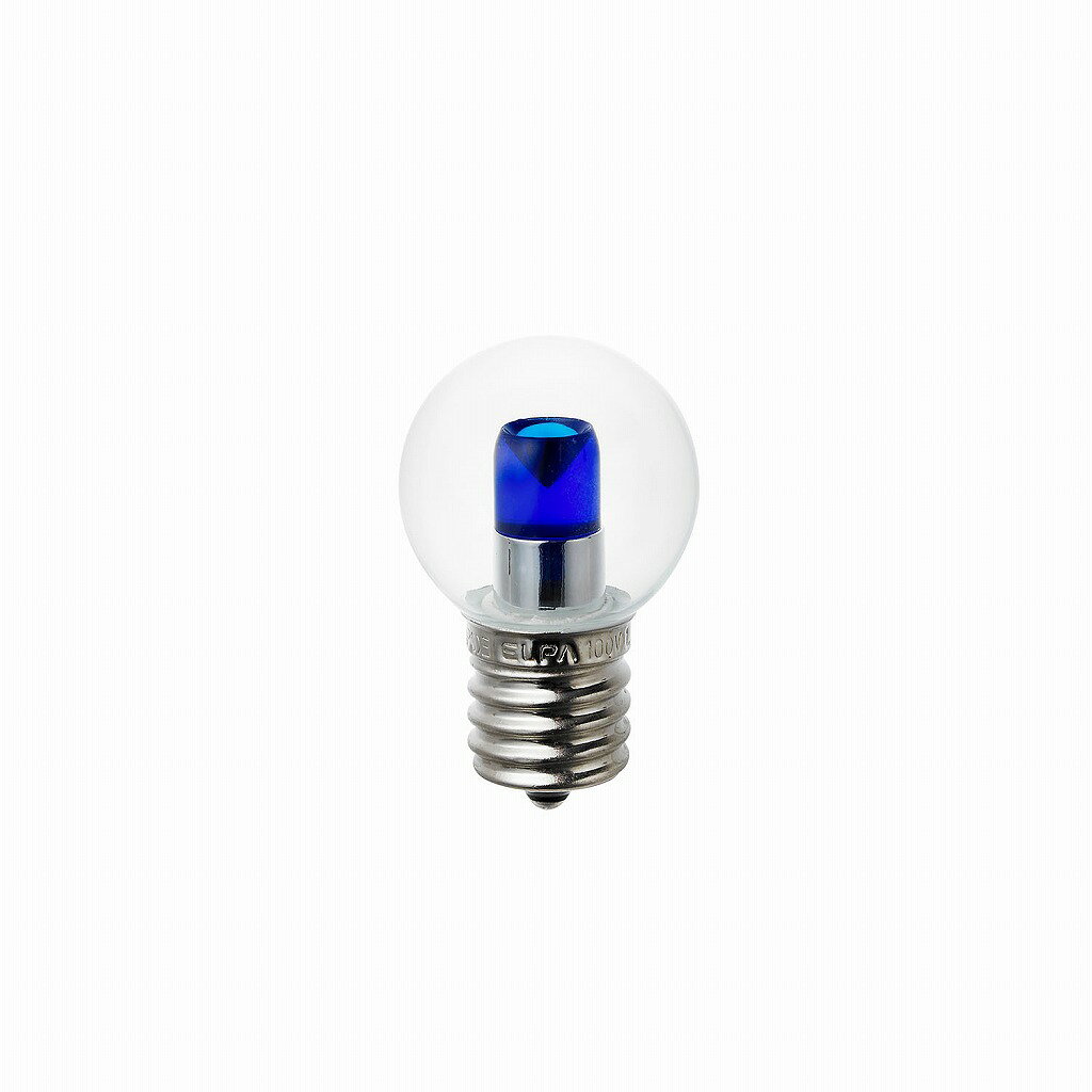 ●光源にはLEDを使用していますので、消費電力が少ない省エネタイプです。■サイズ(mm)：全長48×外径30■質量(g)：12■口金：E17■定格入力電流(A)：0.014■定格消費電力(W)：1.2■設計寿命(h)：30,000■光色：青