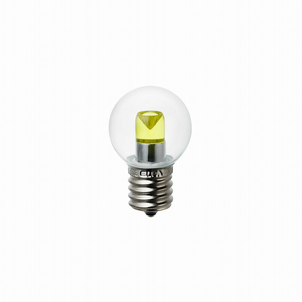 ●光源にはLEDを使用していますので、消費電力が少ない省エネタイプです。■サイズ(mm)：全長48×外径30■質量(g)：12■口金：E17■定格入力電流(A)：0.014■定格消費電力(W)：1.2■設計寿命(h)：30,000■光色：黄