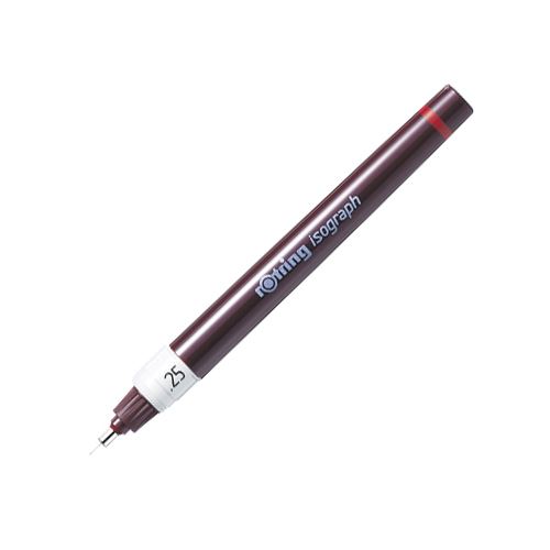 ●機構:製図ペン(ニブ付)●機能:インク注入タイプ●重量10g●セットリフィール:なし●線幅:0.25mm●安定したインクフロー、高線質、ハイスピード、線画対応。　●ペン先を分解しなくてもプッシュオンカバーを外すだけで水洗いクリーニングが可...
