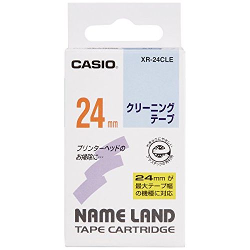 ●クリーニングテープ●テープ幅:24mm●使用可能回数 :100回クリーニングテープの幅の種類:18mm,24mm,46mm●長期間ご使用になると、プリンターヘッドにホコリがたまることがあります。クリーニングテープを使えば、そのホコリ等を取...