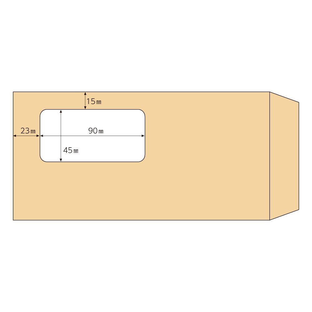 サイズ:220×110mm封筒1枚あたりの重さ:4g入数:100枚伝票に印刷された宛名部分が窓から見えるようになっています。A4の3つ折がぴったり入ります。封かんシール付き。※封筒の重さはサンプル値ですので目安としてお考えください。製品概要...