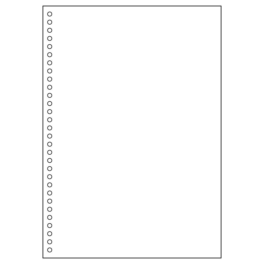 サイズ:A4タテ(210×297mm)紙厚:約0.08mmファイル穴:30穴FSC(R)認証材を使用したプリンタを選ばないマルチタイプの汎用帳票用紙です。無地タイプなので使いやすい設計で帳票を印刷できます。ファイル穴は紙詰づまりや二重送りを...