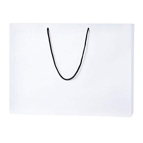 落ち着いた風合いの質感が人気のマットPP貼りを施したブライトバッグです。手紐(パイレン紐)は「ポリエステル」及び「PP」紐と比較すると張り・光沢があるのが特徴で、袋全体の印象を高める効果があります。口ボール・底ボール付サイズ：幅550×マチ...