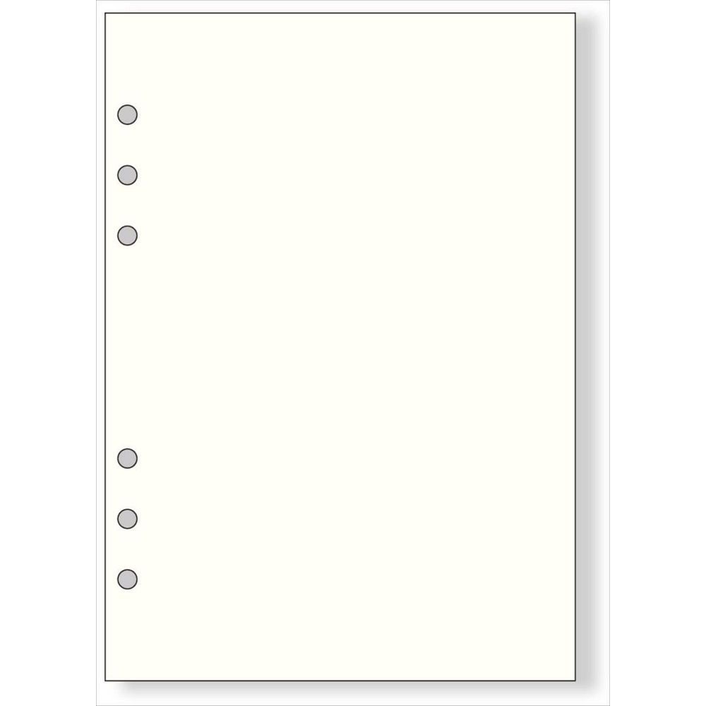 　薄い手帳用紙を使用していますので厚くなりがちな手帳を薄くできます。無地なのでスケッチなど多目的に利用できます。無地ノートA5サイズ　ジャストリフィルサイズ対応手帳専用紙使用