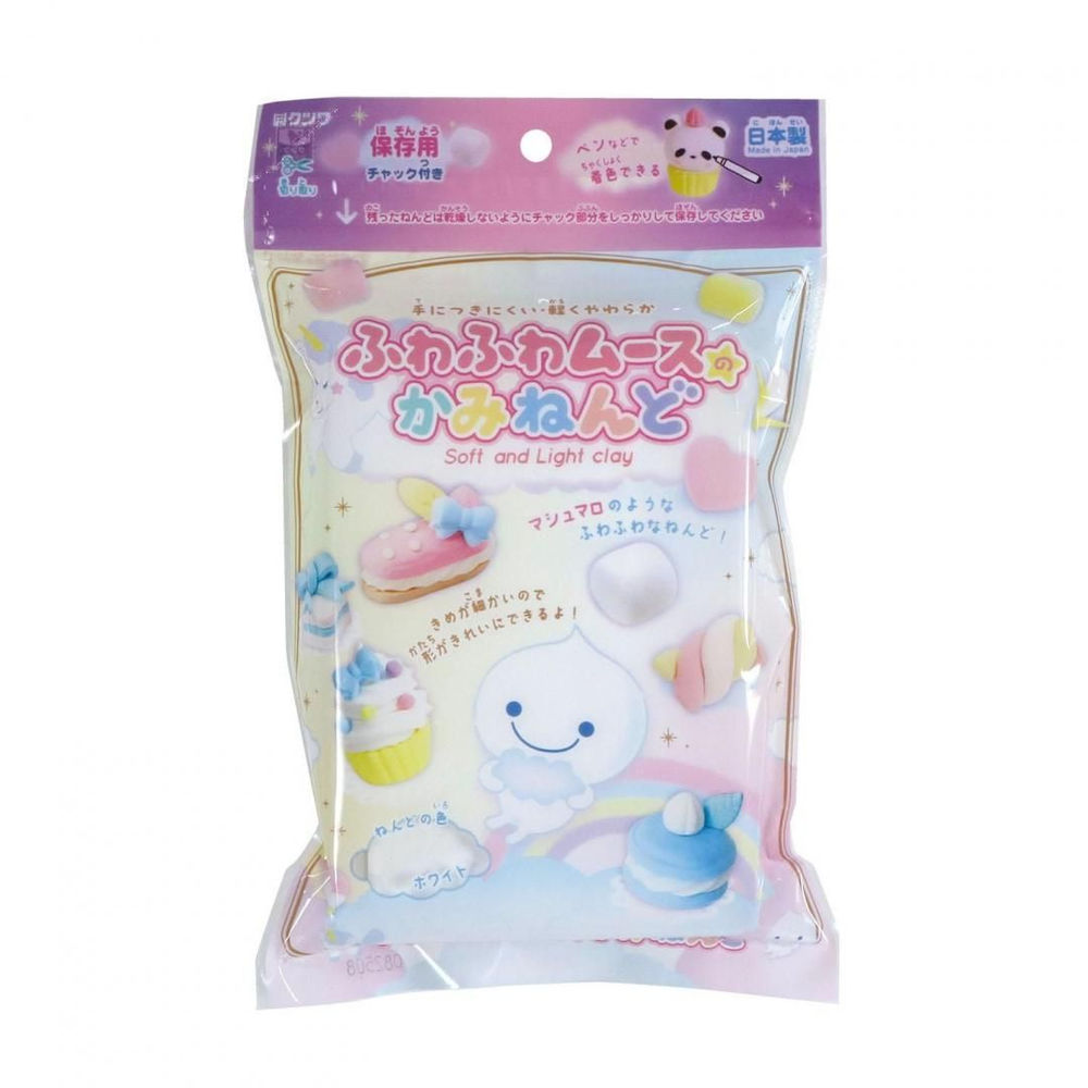 【商品説明】・ムースのようなさわり心地、軽くて伸びのよいかみねんど!・乾燥を防ぐ保存用チャック袋入・トレイ入で袋から取り出しやすい・手につきにくい、軽くてやわらか・マシュマロのような仕上がり・水性ペンで着色できる【詳細】・本体サイズ：H14...