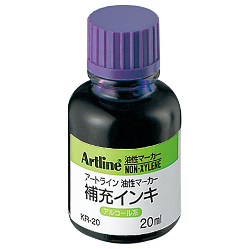 　鮮やかな色がよみがえる。アートライン油性マーカー、ロング ニブ マーカーの補充インキです。ペン芯ホルダーを外して補充してください。(丸2ミリ、ツイン細字タイプは補充ができません。)[内容]20ml※引火性ですから火気にご注意下さい。※潤芯...