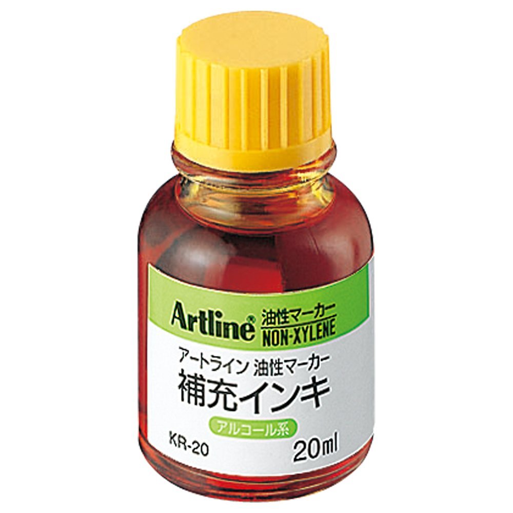 　鮮やかな色がよみがえる。アートライン油性マーカー、ロング ニブ マーカーの補充インキです。ペン芯ホルダーを外して補充してください。(丸2ミリ、ツイン細字タイプは補充ができません。)[内容]20ml※引火性ですから火気にご注意下さい。※潤芯...