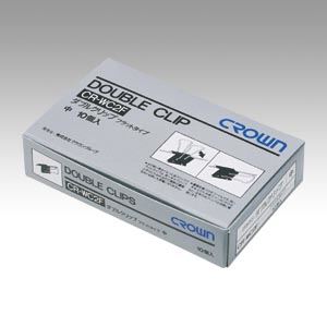 ●品番：CR-WC2F-Bサイズ：中。クリップ巾：25mm。綴じ枚数：約80枚。10個入