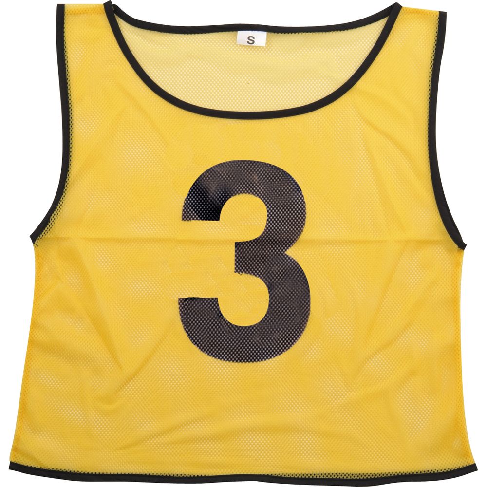 サッカーなどの練習や試合時に！【詳細】セット内容：1〜10のナンバー入ベスト10枚組商品サイズ：560×520mm材質：ポリステル●大は、身長140〜170cmくらいのサイズです。[ 運動会 発表会 イベント 衣装 コスプレ ダンス お遊戯...