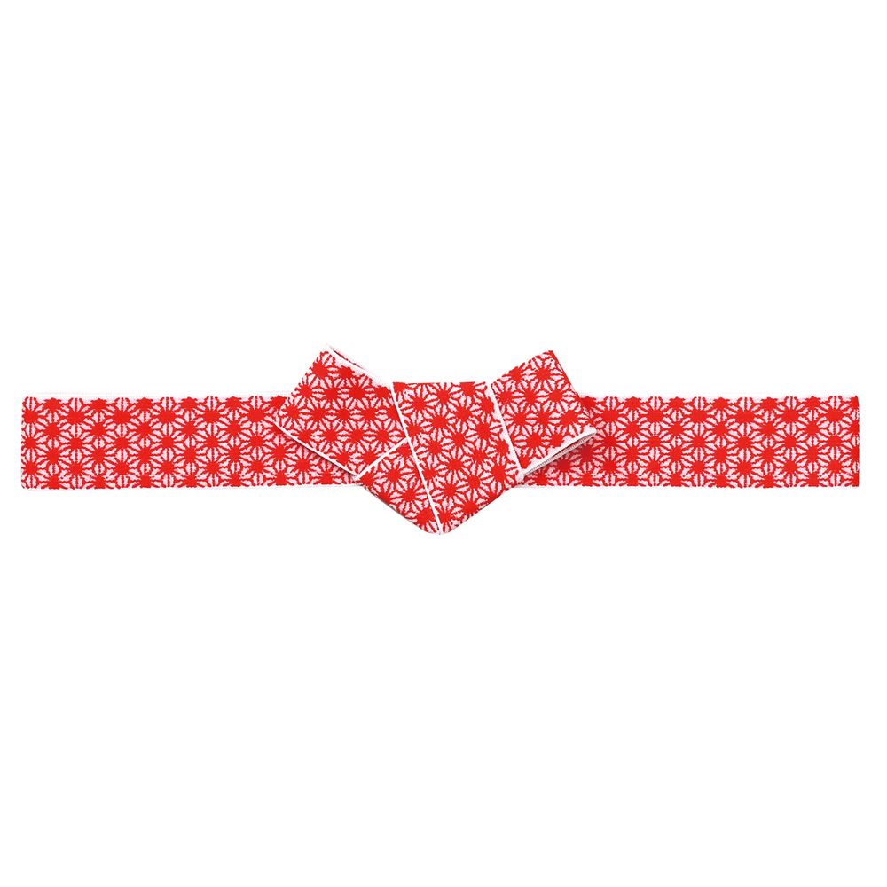 結び目縫製済のゴムバンドタイプで頭にはめるだけ！前でも後でもどちらでも着けられる【詳細】商品サイズ：240×30mm材質：ナイロン70%,ゴム糸30%[ 運動会 発表会 イベント 衣装 コスプレ ダンス お遊戯会 コスチューム 体育祭 文化...