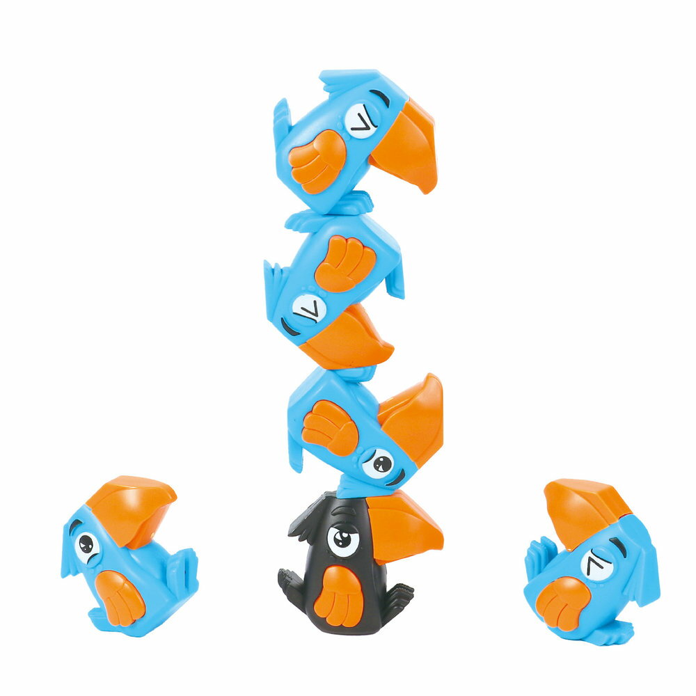 引っかけて積んでドキドキ！ふしぎな鳥のバランスブロック！かわいい鳥のブロックを積んだり引っかけたりして遊べるバランスゲームです。向きを変えるだけでバランスが変わるので集中力と手先の器用さが育ちます。積み方や角度を工夫することで難易度が変わり...