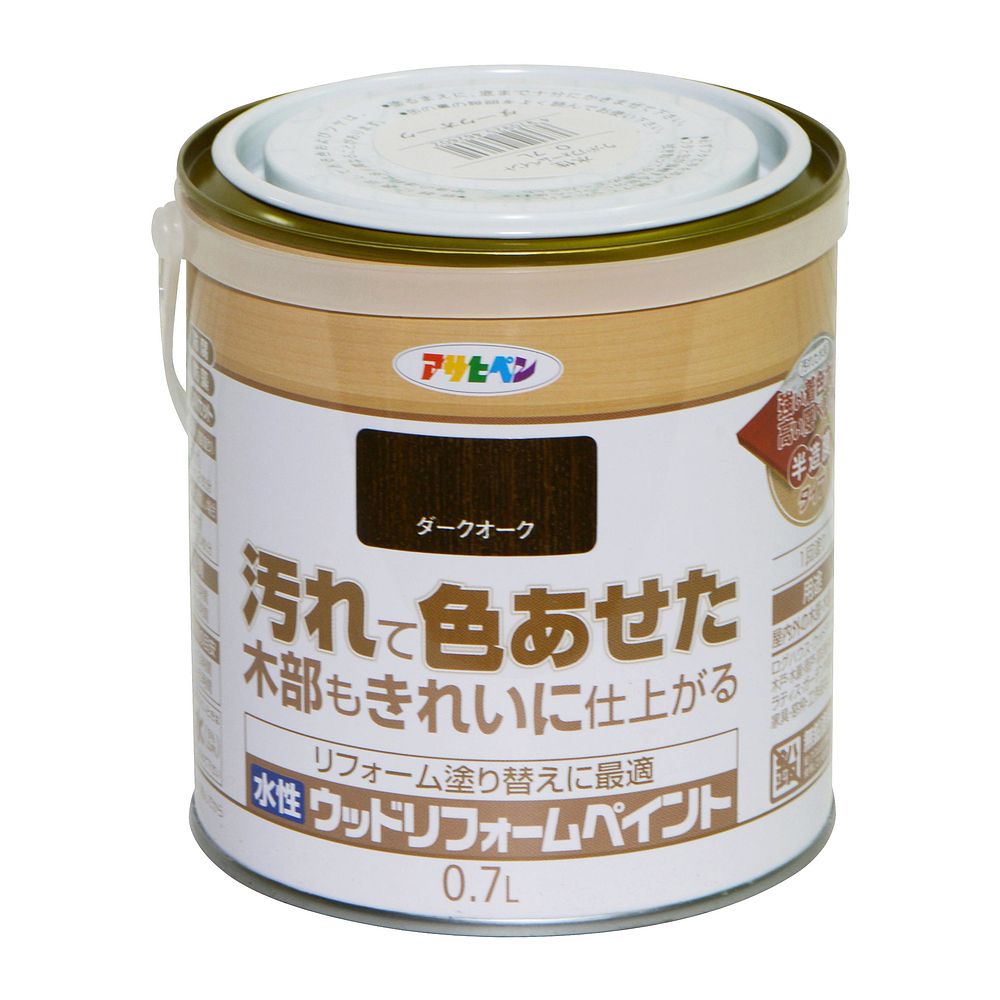 汚れて色あせた木部もきれいに仕上がる。【特長】●水性で塗りやすく、低臭タイプの木部保護塗料●1回塗りで隠ぺい性が高いので、汚れて色あせた木部もきれいに仕上がり、リフォーム塗り替えに最適●紫外線吸収剤、防かび剤、はっ水剤、防藻剤、防腐剤配合で...