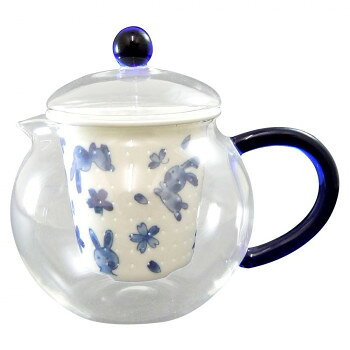 ガラスのティーポットに有田焼の茶こしがおしゃれ☆日本茶・紅茶・中国茶・ハーブティーなどいろんなお茶にご使用下さい♪サイズ：約11×14.5×H13cm個装サイズ：14×14×12cm重量：個装重量：360g素材・材質：ポット・蓋:耐熱ガラス...