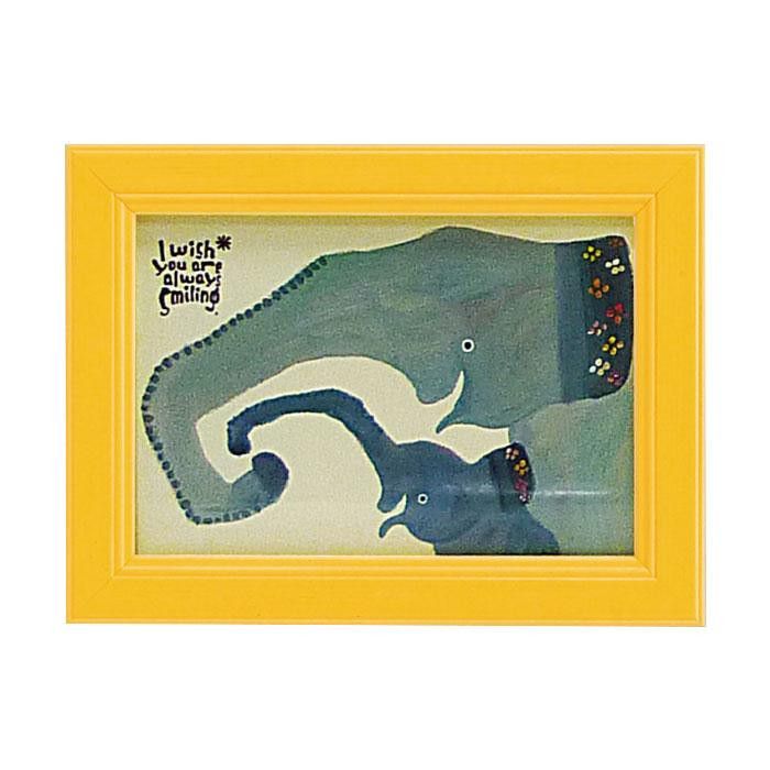 絵と額がセットになった商品です。※ディスプレイ、モニターの仕様によって実際の色とやや異なって見える場合があります。ご了承下さい。個性的な動物がインテリアのアクセントに。個性的な動物がインテリアのアクセントに。サイズ：W13.5×H18cm個...