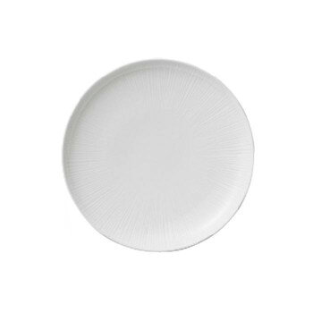 和洋中、どんなジャンルの料理にもマッチする、プレーンなリムなしタイプのお皿です。15cmプレートは、いろいろな場面で活躍する、取皿として重宝するサイズです。リムのないクープのシェイプはスプーン・フォーク・お箸でも使いやすい形で、お料理のジャ...