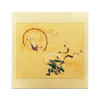 最終クリアーコーティング仕上げにより、蒔絵を保護し、なめらかで輝きのある表面を作り上げています。サイズ：175×175×4mm、個装サイズ：17.6×17.6×0.8cm重量：個装重量：120g素材・材質：ABS樹脂・ウレタン塗生産国：日本