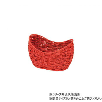 コロンとした形が可愛いペーパーバスケットです。華やかなレッドはお祝い事にぴったりです。※水濡れや強く擦れた場合など、色落ちや色移りすることがあります。サイズ：20×13×13cm、個装サイズ：13×20×13cm重量：個装重量：270g素材...